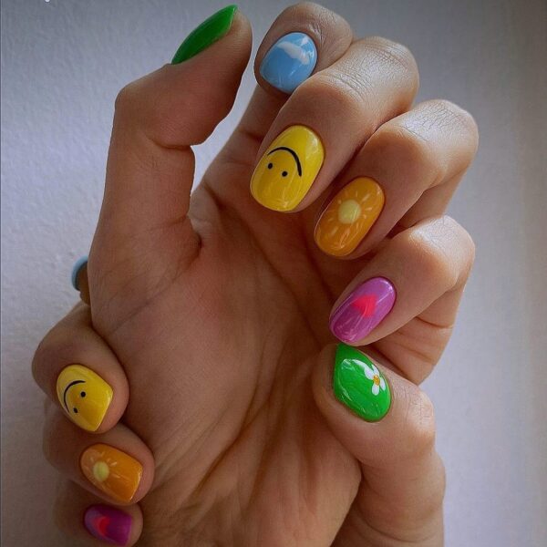 20 Chic and Colorful Nail IdeasThat You’ll Love Wearing - Fame & Frills