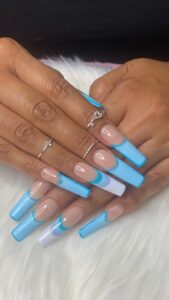 21 Baby Blue Nail Designs That’ll Make Heads Turn! - Fame & Frills