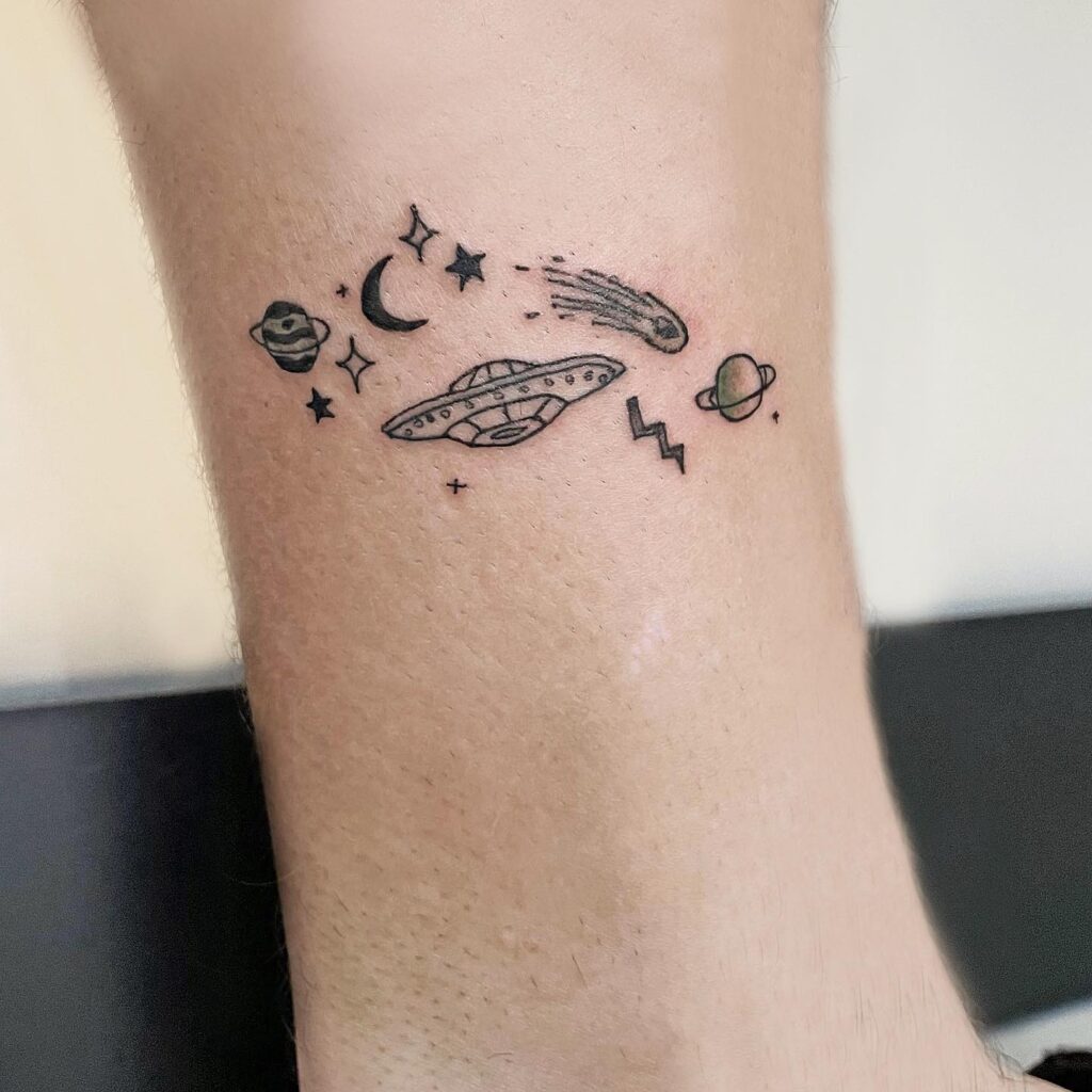 13 Space-Themed Tattoos That Are Out of This World - Fame & Frills